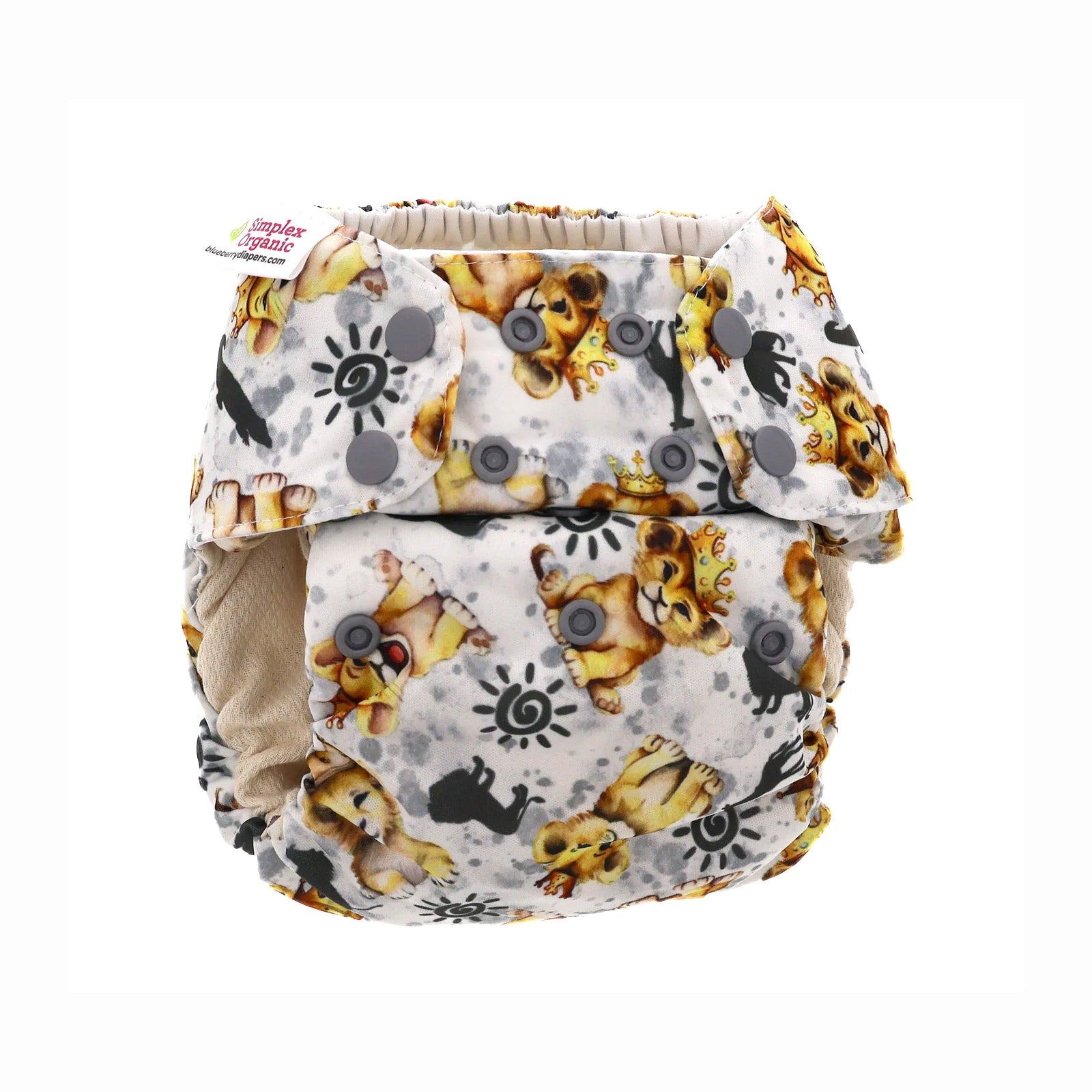 Blueberry One-Size Simplex All-In-One Diaper organic cotton stay-dry ...