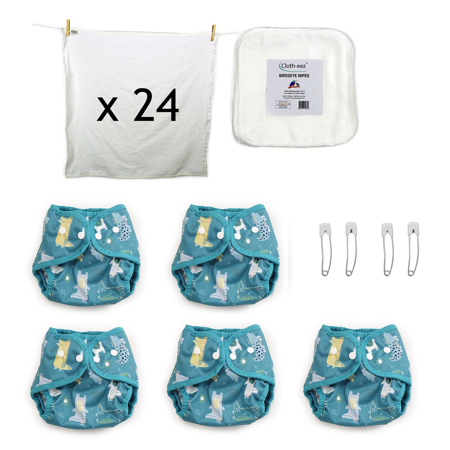 Cloth diaper kit for a small baby – Green Mountain Diapers